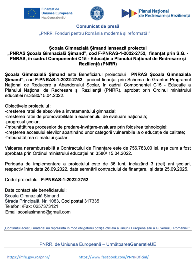 COMUNA ȘIMAND – JUDEȚUL ARAD