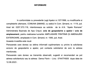 COMUNA ȘIMAND – JUDEȚUL ARAD